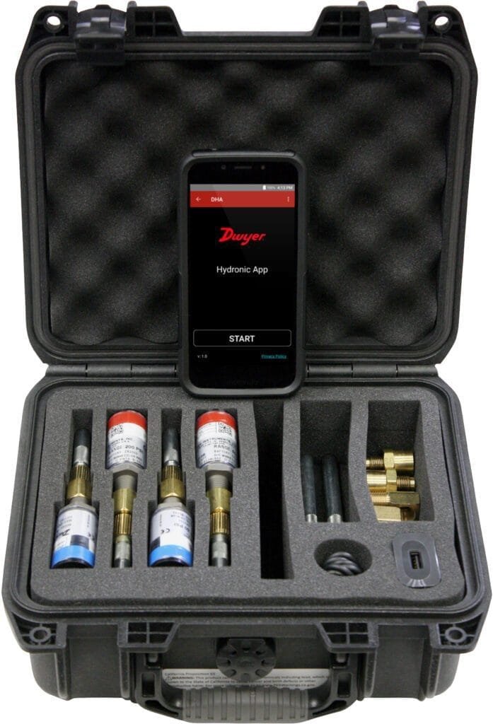 Dwyer 490W-6-HKIT - Hydronic Differential Pressure Manometer with ...
