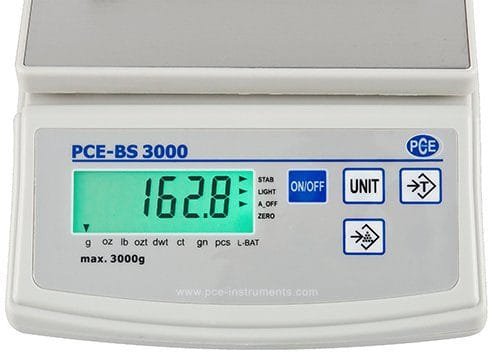 PCE Instruments PCE-BS 3000 - Bench Scale (0-3000 g) with Counting ...