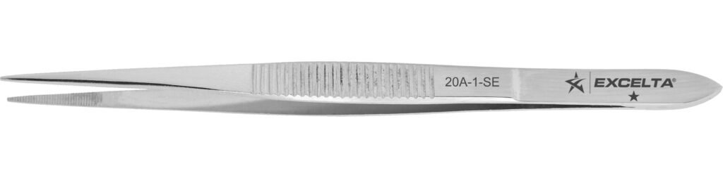 Excelta 20A-1-SE - Tweezers, Laboratory, Straight, Stainless Steel, 4.5 ...