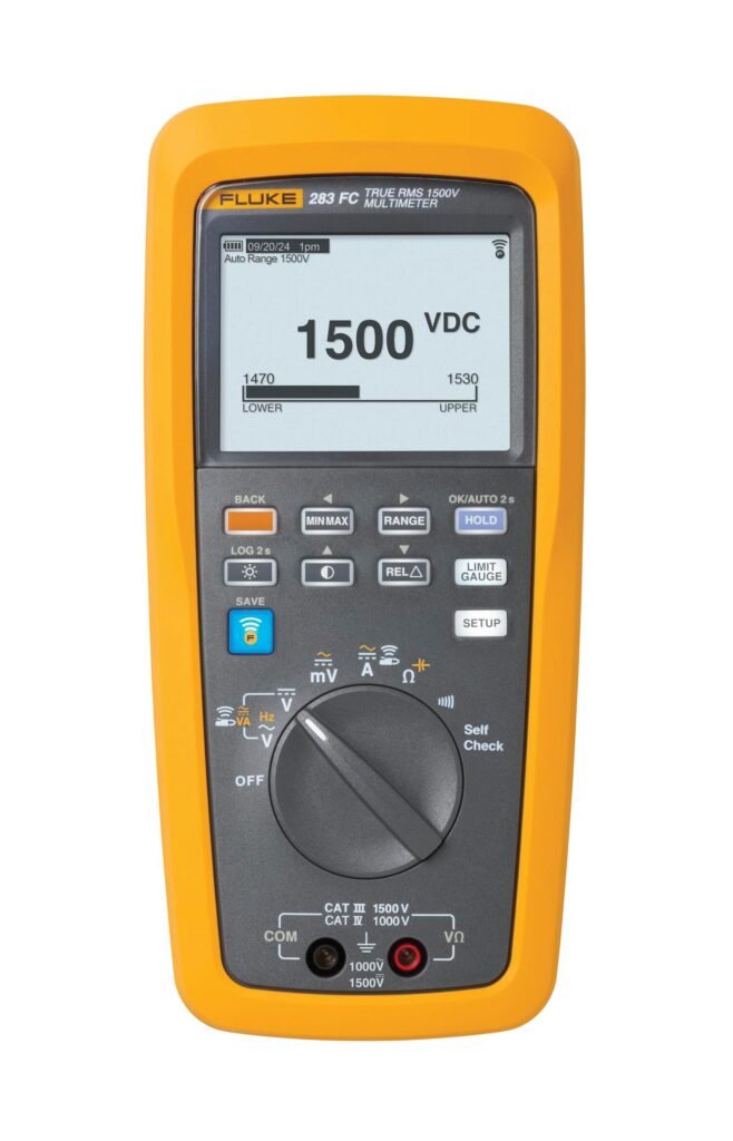 Fluke 283FC - CAT III 1500 V TRMS Wireless Multimeter - NESTES Instruments