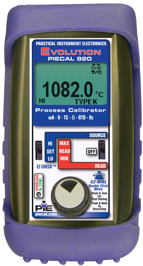 PIE 820PM Single Channel Multifunction Process Calibrator, Panel Mount ...